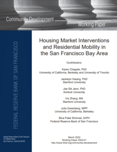 Housing Market Interventions and Residential Mobility in the San ...